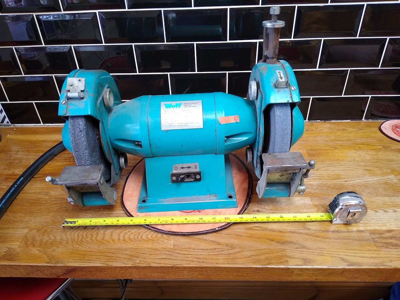 Bench Grinder. Wolf 0.45KW 3phs - Stuart Husband
